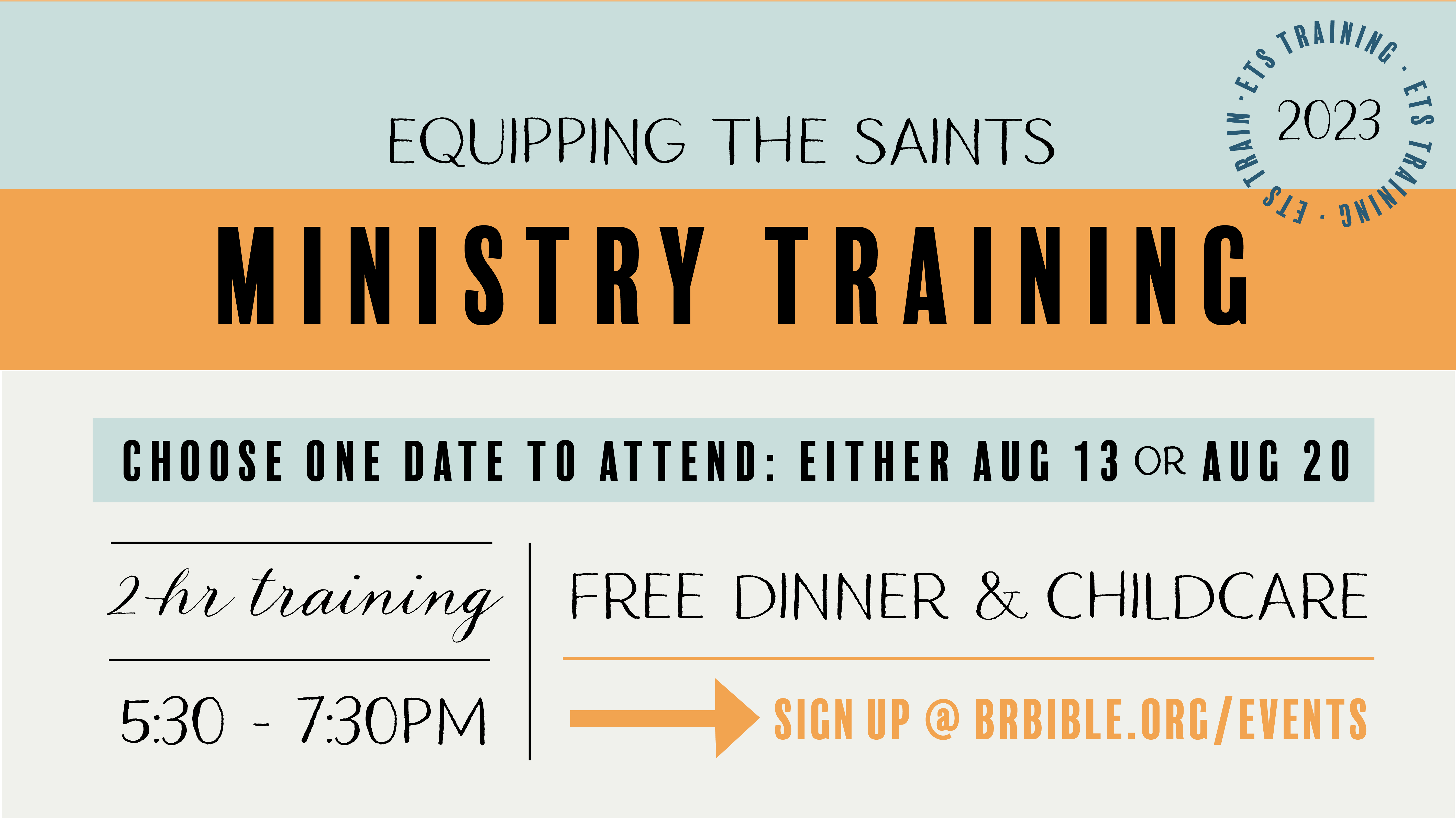 ETS Training - Blue Ridge Bible Church