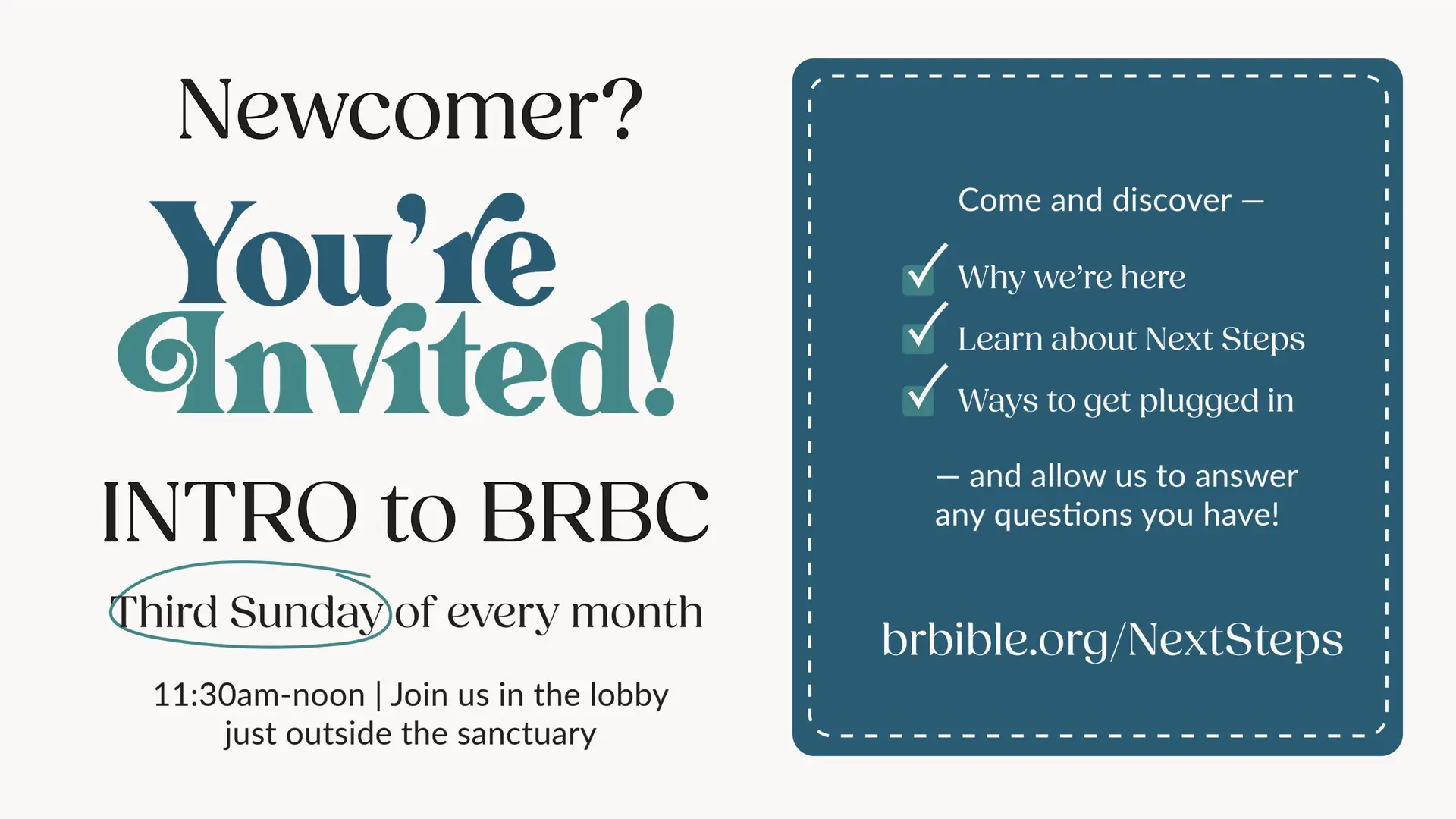 Intro to BRBC - Blue Ridge Bible Church