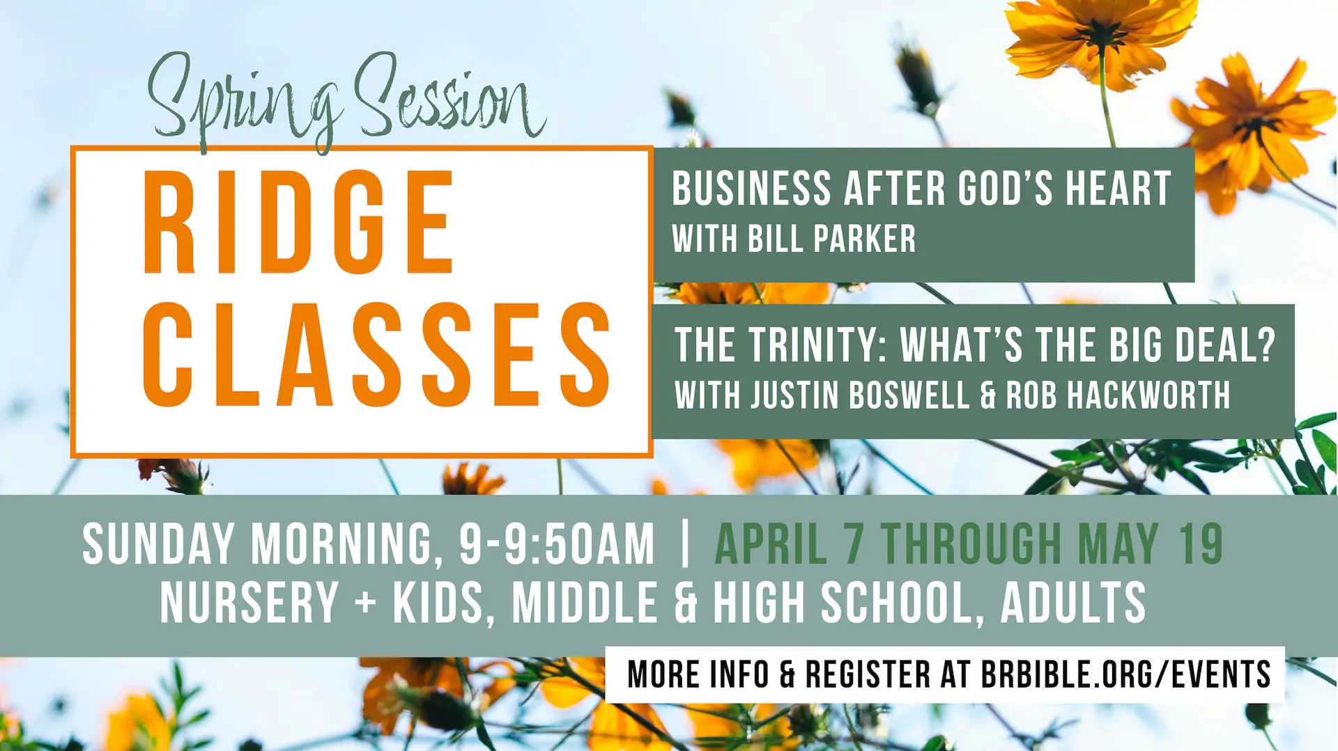 Spring RIDGE session - Blue Ridge Bible Church